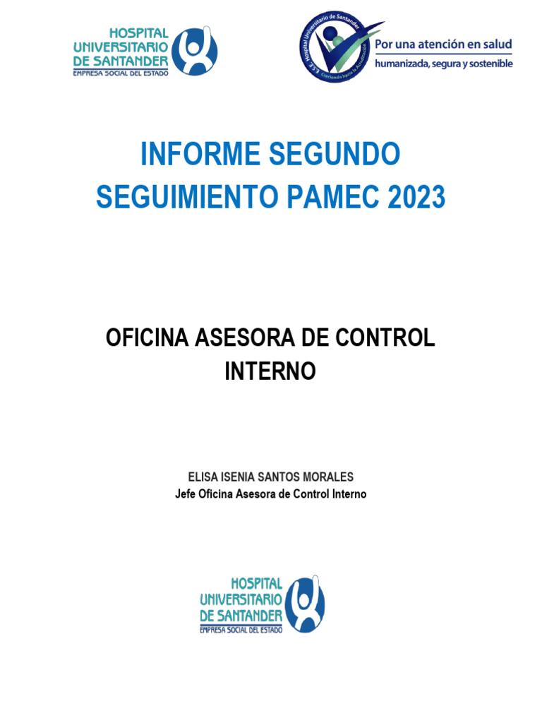 Seguimiento PAMEC 2023: Resultados y Acciones | PDF | Hospital | Gobierno E