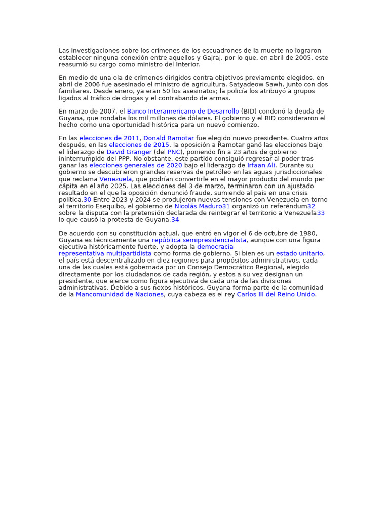 Las investigaciones sobre los crímenes de los escu | PDF | Guayana | Gobierno