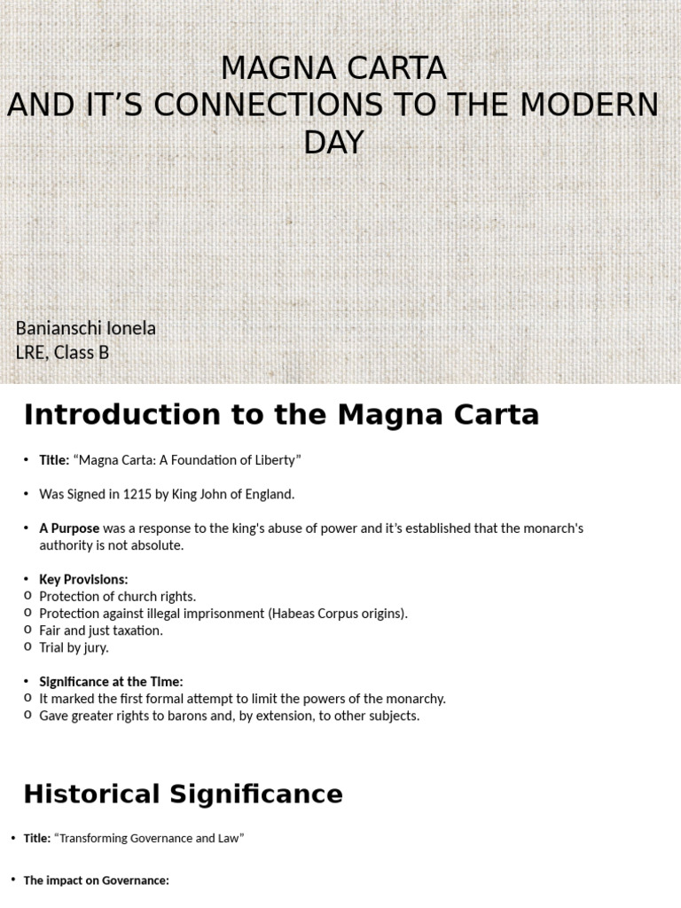 Magna Carta: Legacy and Modern Impact | PDF | Magna Carta | Democracy
