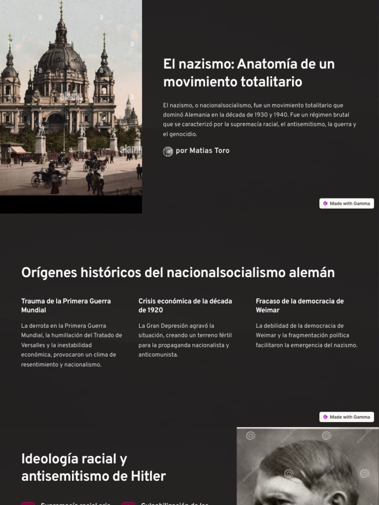 El Nazismo Anatomia de Un Movimiento Totalitario | PDF | Alemania nazi ...