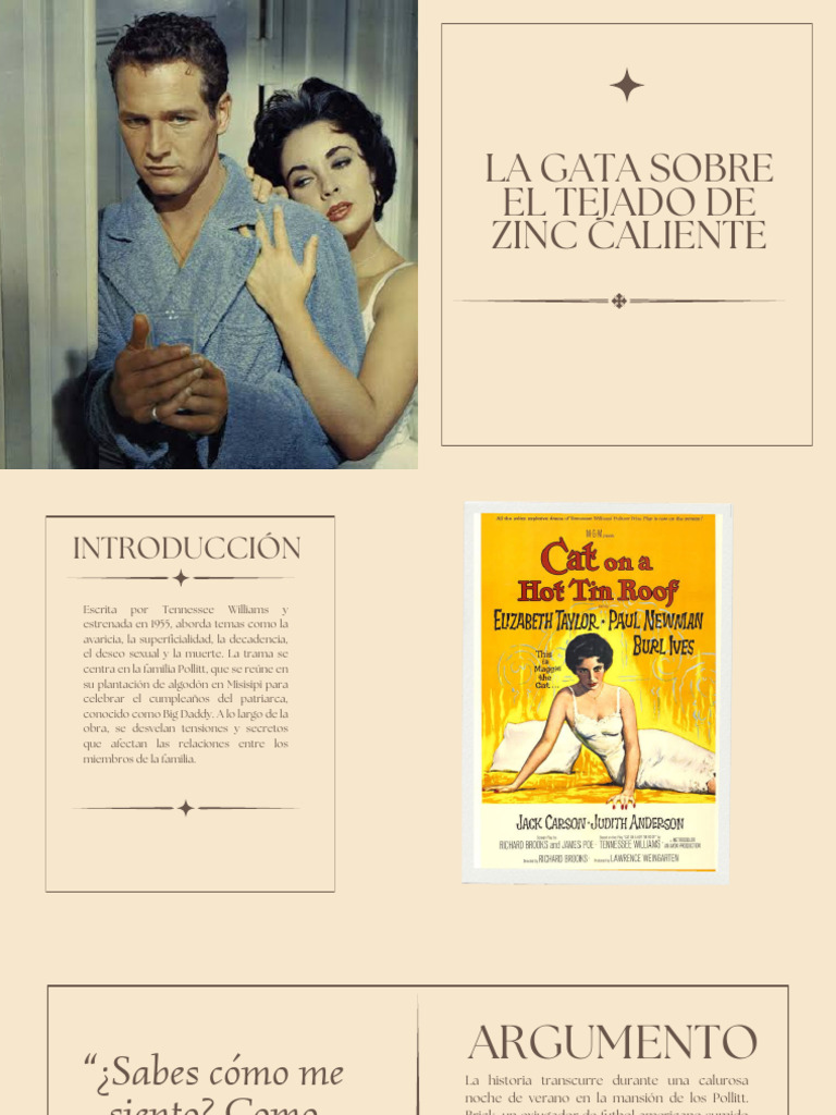 La Gata Sobre El Tejado de Zinc Caliente PDF | PDF