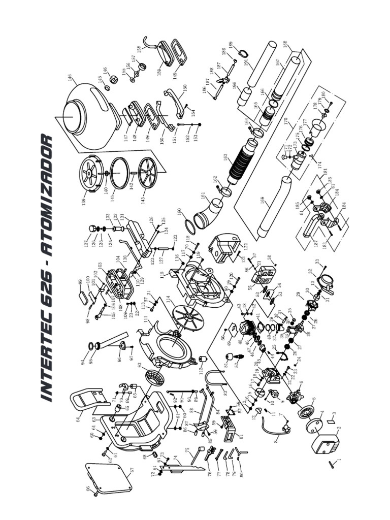 Intertec 626 Gasoline Atomizer Parts | PDF | Propulsion | Mechanical ...