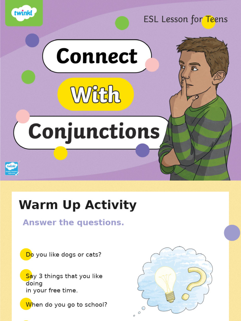 T 1717398827 Esl Connect With Conjunctions Teens A1 - Ver - 2 | PDF