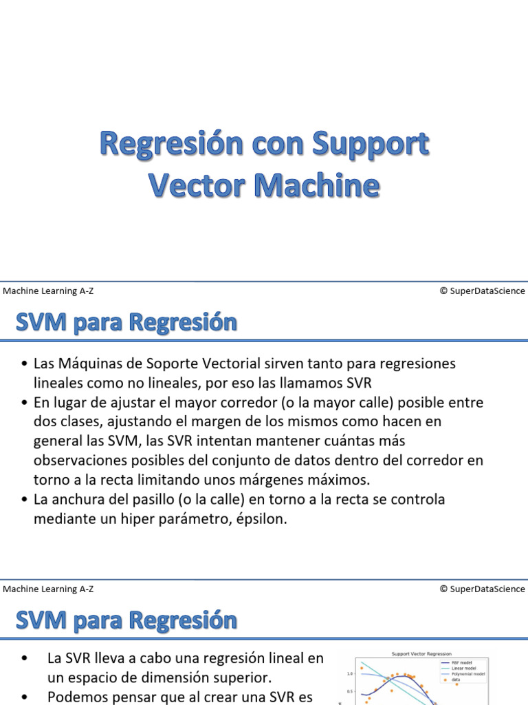 © Superdatascience Machine Learning A-Z | PDF | Máquinas de vectores ...