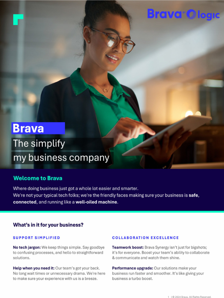 Brochure TheSimplifyMyBusinessCompany - Brava by Logic | PDF