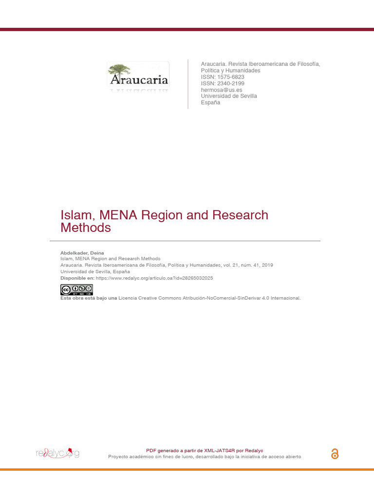 Islam and Research Methods in MENA | PDF | Quantitative Research | Science