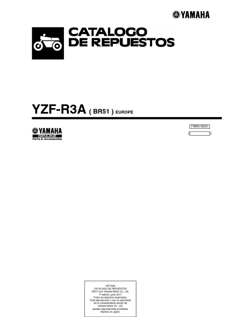 Yzf-R3a (BR51) 2018 | PDF | Embrague | Tornillo