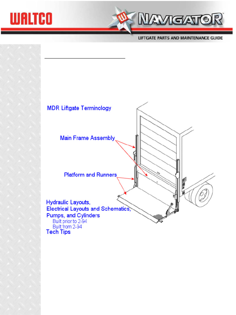 Pm Waltco Mdr Series Nav Parts Manual en-us 110603 Original 85594 | PDF ...