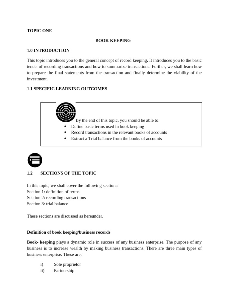 Bookkeeping Basics: Recording Transactions | PDF | Debits And Credits ...