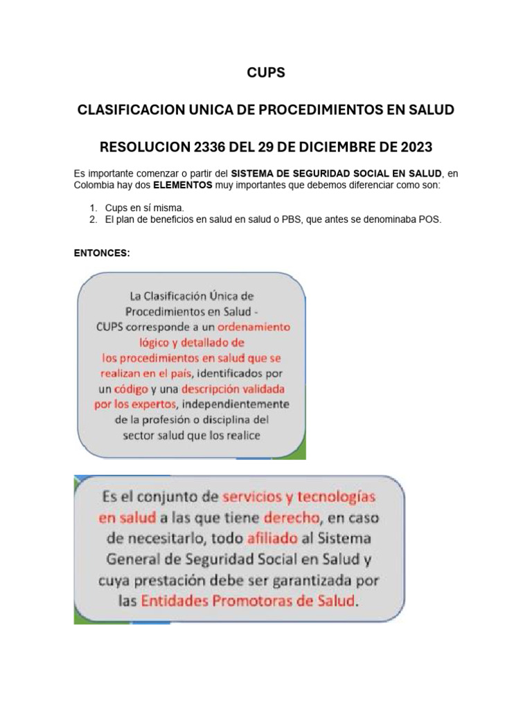 Definicion Cups | PDF | Programas sociales