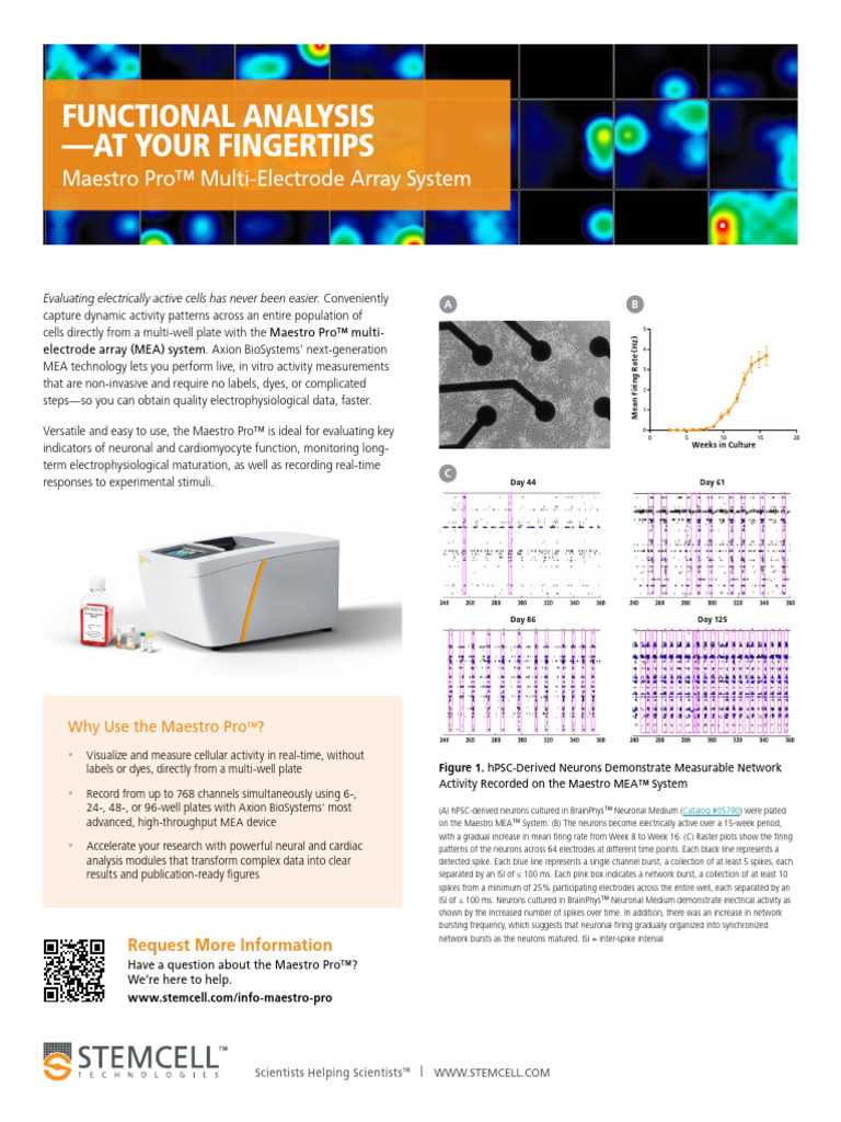 BR27261-Maestro_Pro_Multi_Electrode_Array_System_Flyer | PDF | Biology | Neuroscience