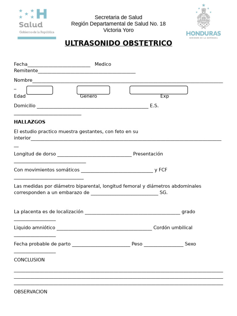 ULTRASONIDO OBSTETRICO | PDF