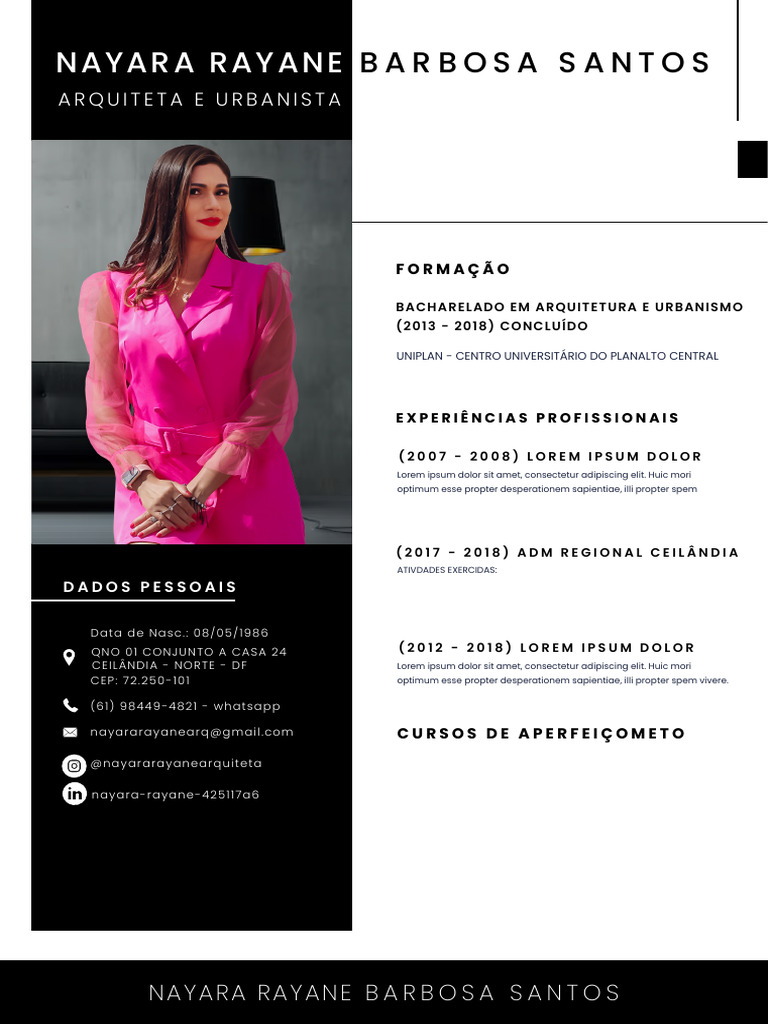 Curriculo - Nayara Rayane Barbosa Santos | PDF