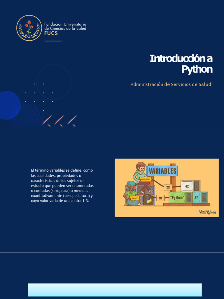 Introducción A Python | PDF | Python (lenguaje de programación) | Variable (Matemáticas)