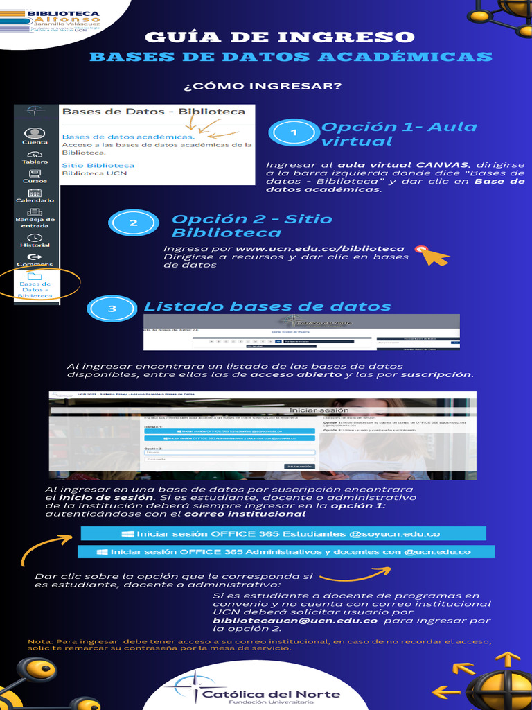 Guia Ingreso Bases de Datos Academicas | PDF