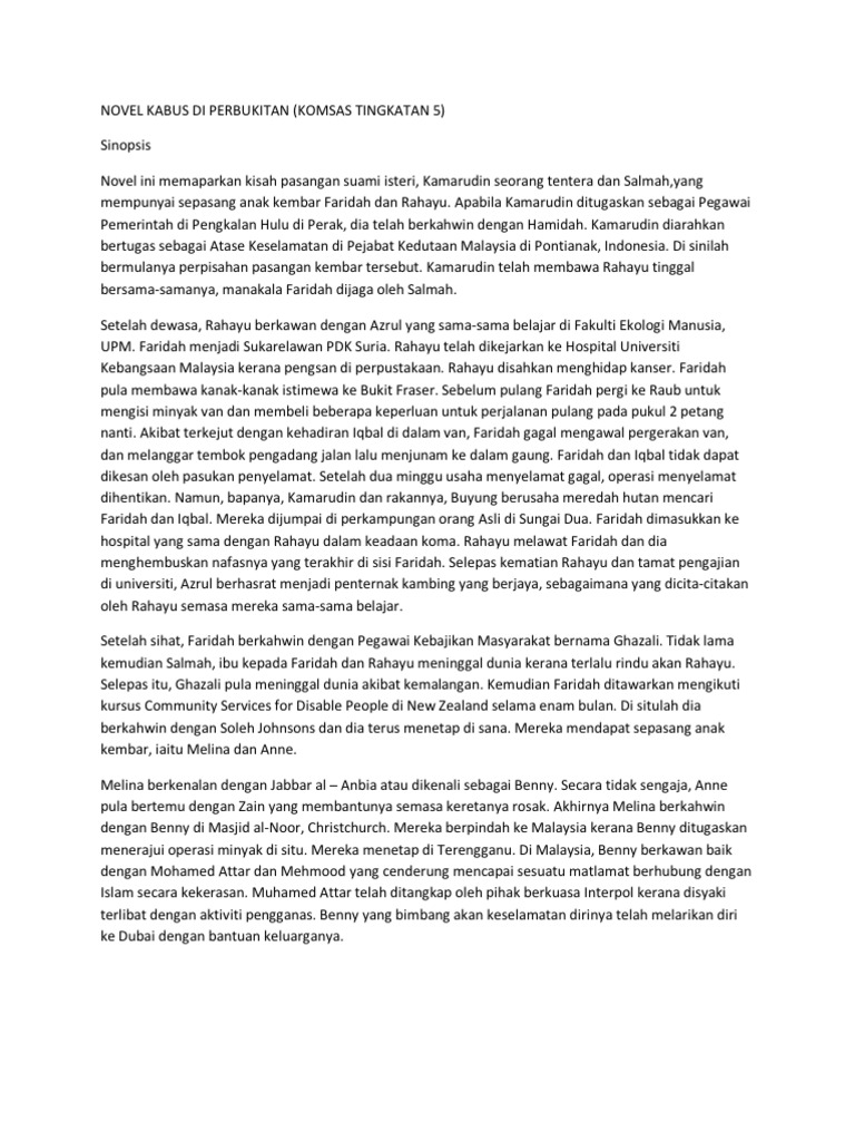 Novel Kabus Di Perbukitan | PDF