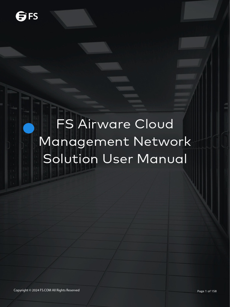 FS Airware Cloud Management Network Solution, User Manual | PDF | Computer Network | Login
