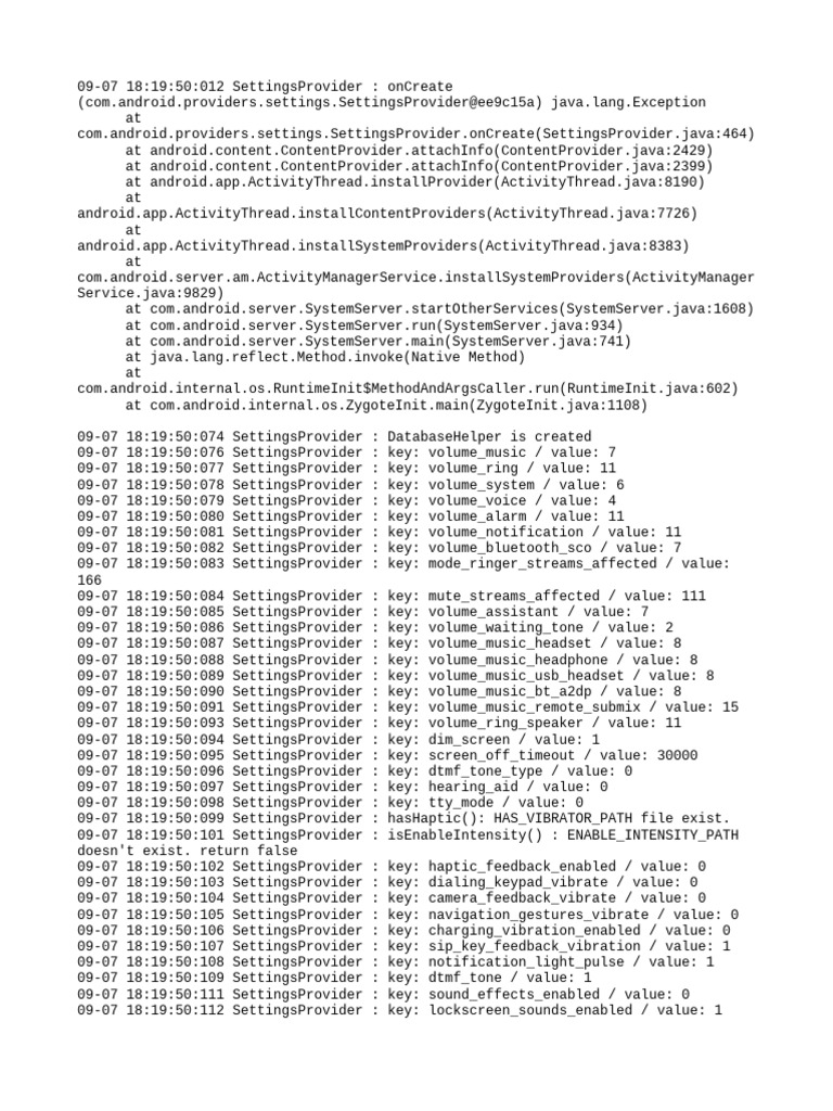 settingsprovider | PDF | Java (Programming Language) | Software