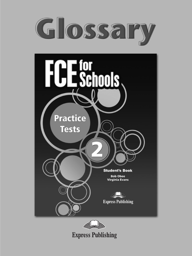 FCE_For_Schools_2_Glossary | PDF | Verb | Linguistics
