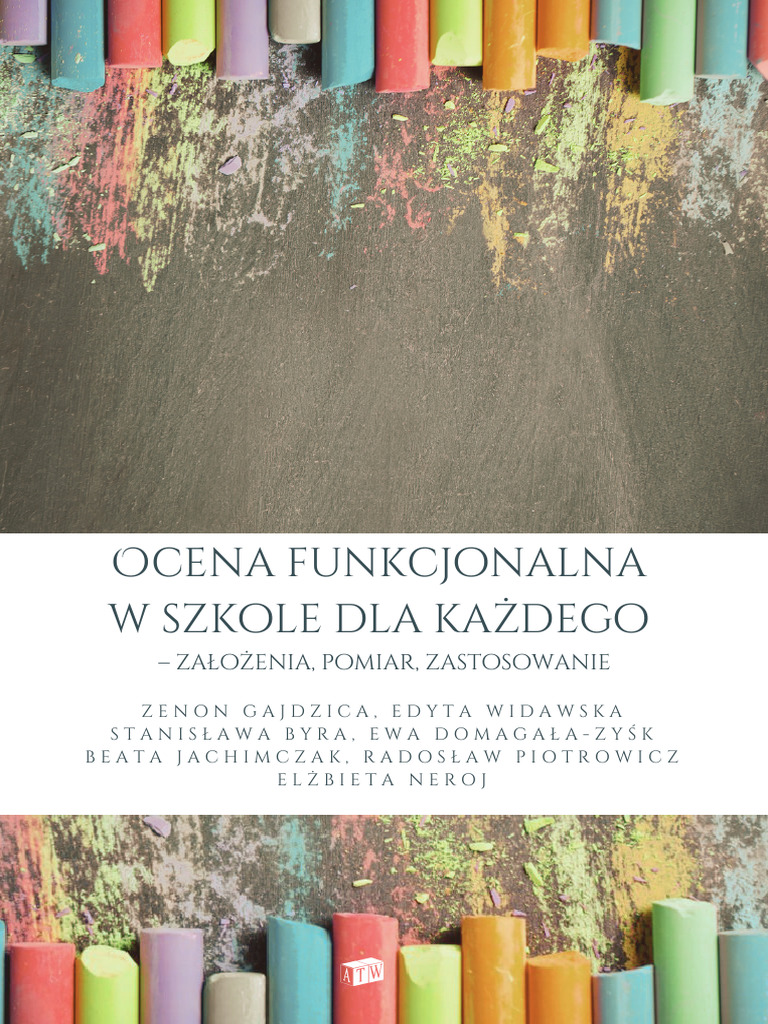Ocena Funkcjonalna W Szkole Dla Kazdego e Book 2024 | PDF