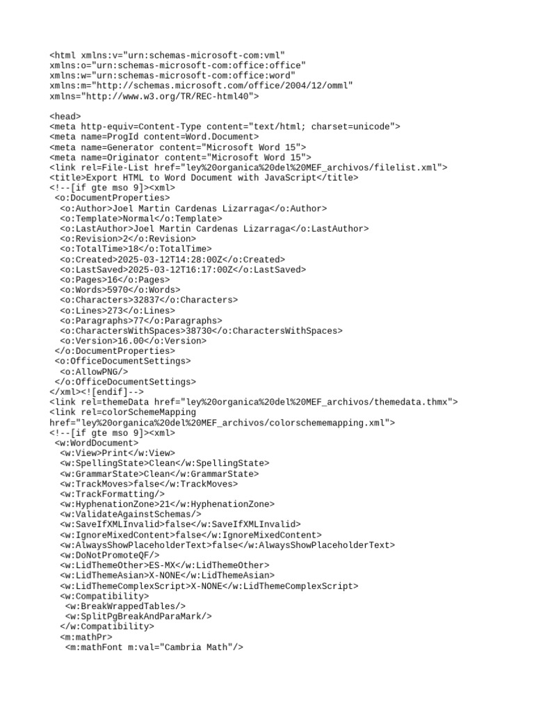 ley organica del MEF | PDF