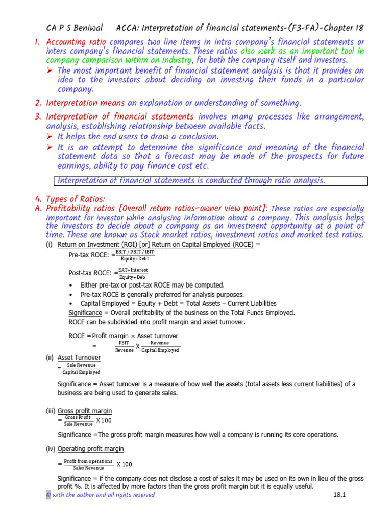 Financial Statement Analysis Overview | PDF | Equity (Finance) | Revenue