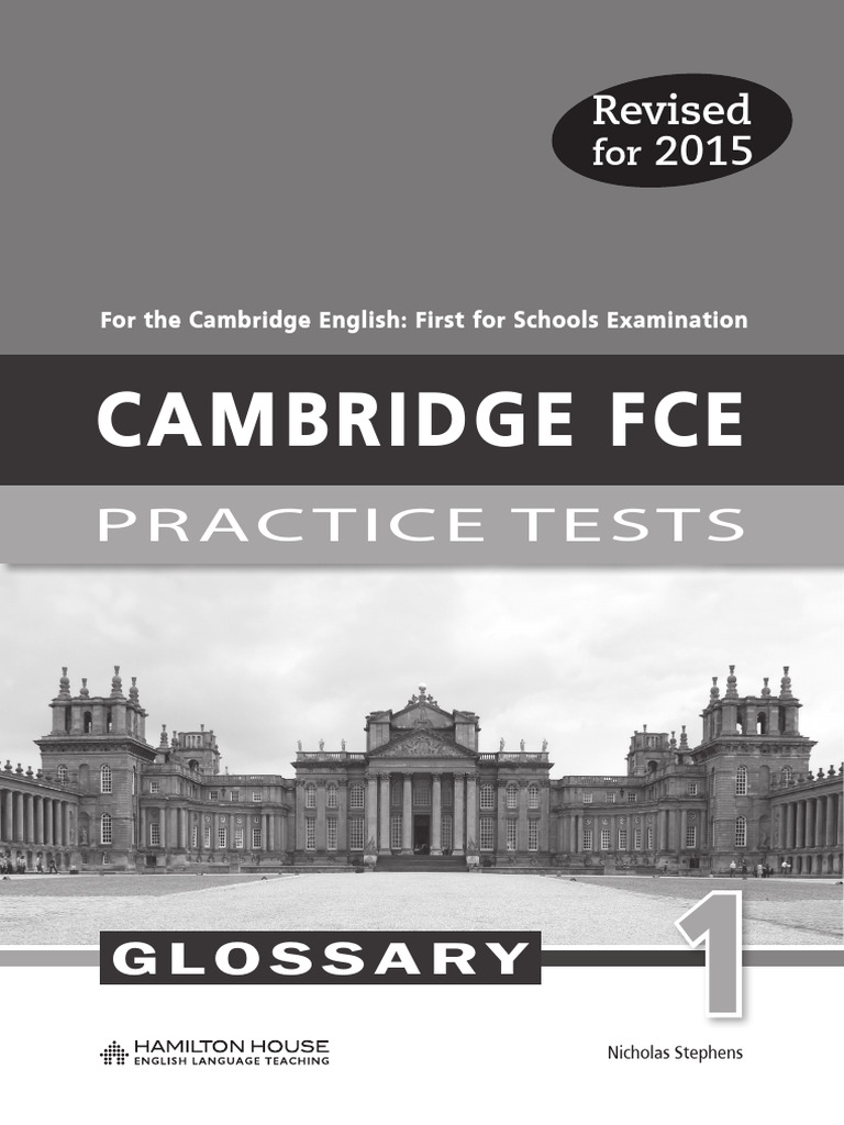 FCE 1 Glossary | PDF
