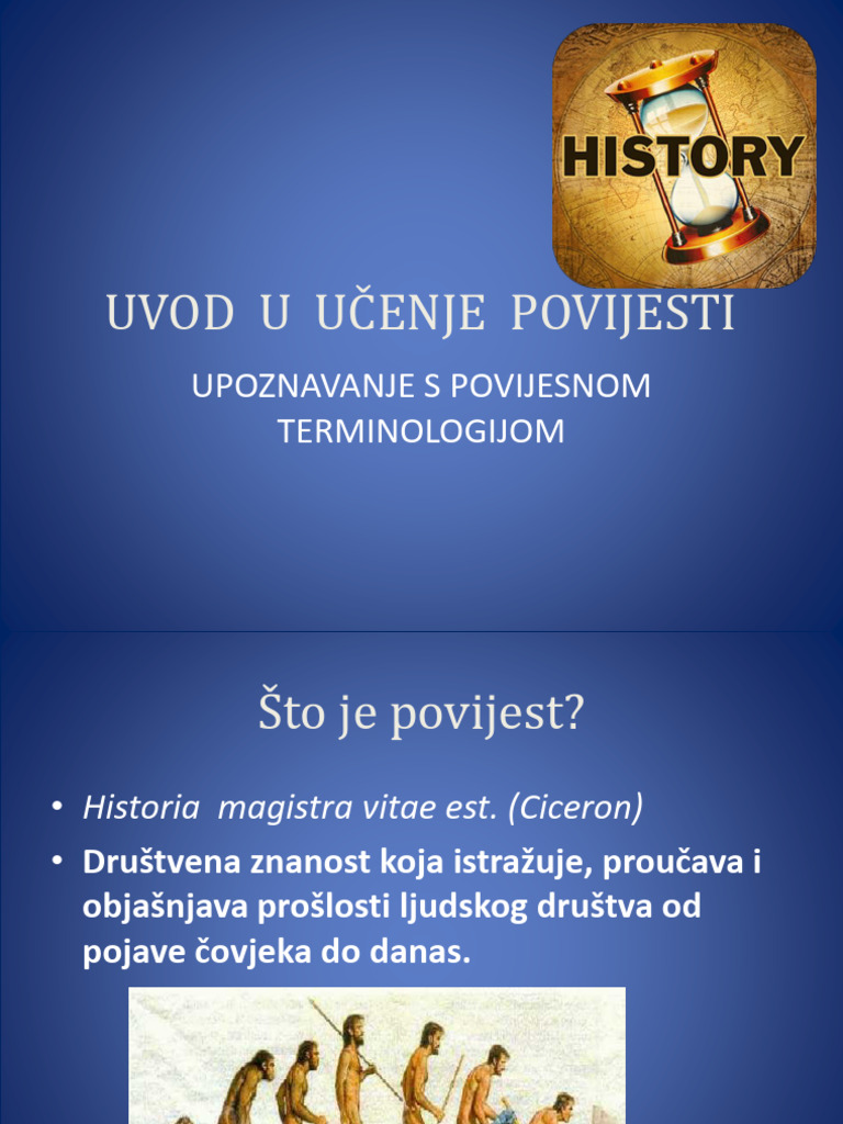 Uvod I Prapovijest | PDF