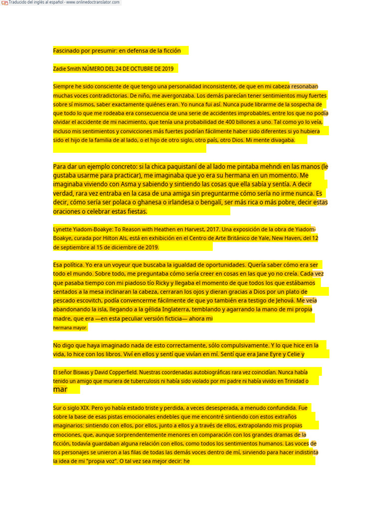 Fascinated To Presume - En.es | PDF | Amor | Pensamiento