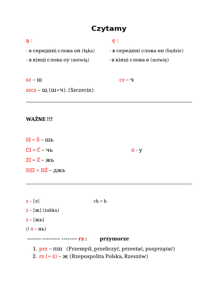 Czytamy po polsku | PDF