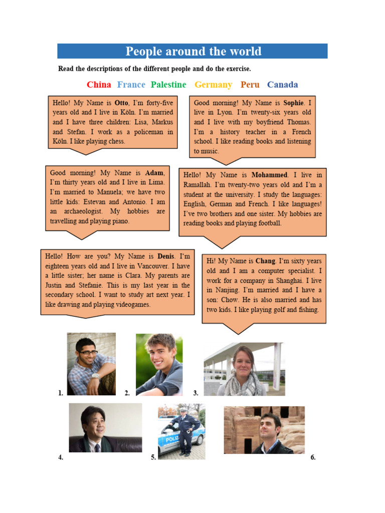 Profiles of People Worldwide | PDF