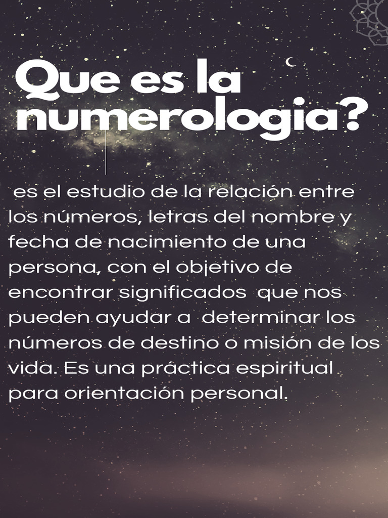 Numerología: Significados y Destinos | PDF | Sicología