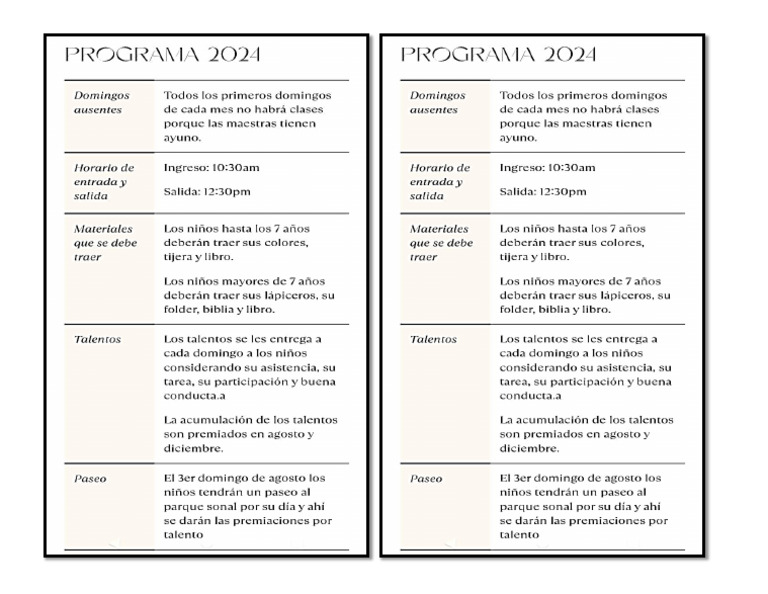 Programa 2024 | PDF