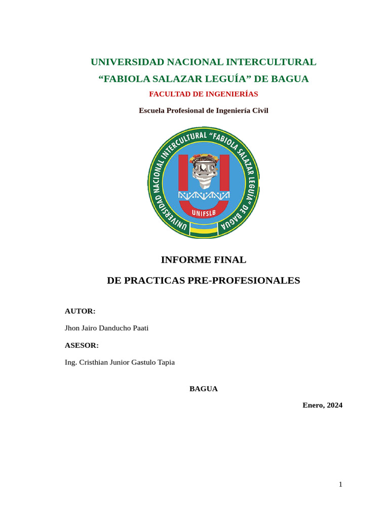Informe Final de Practicas Preprofesionales | PDF | Optimización Matemática | Gobierno local