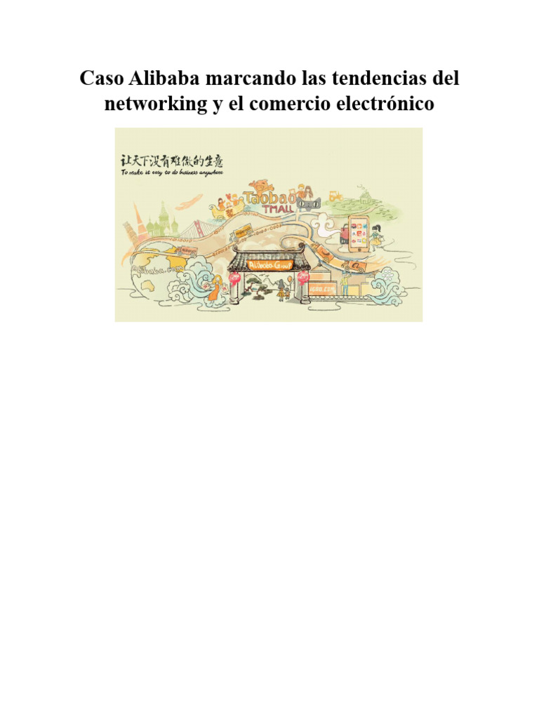 Caso 2 - Alibaba | PDF | Grupo Alibaba | Comercio electrónico