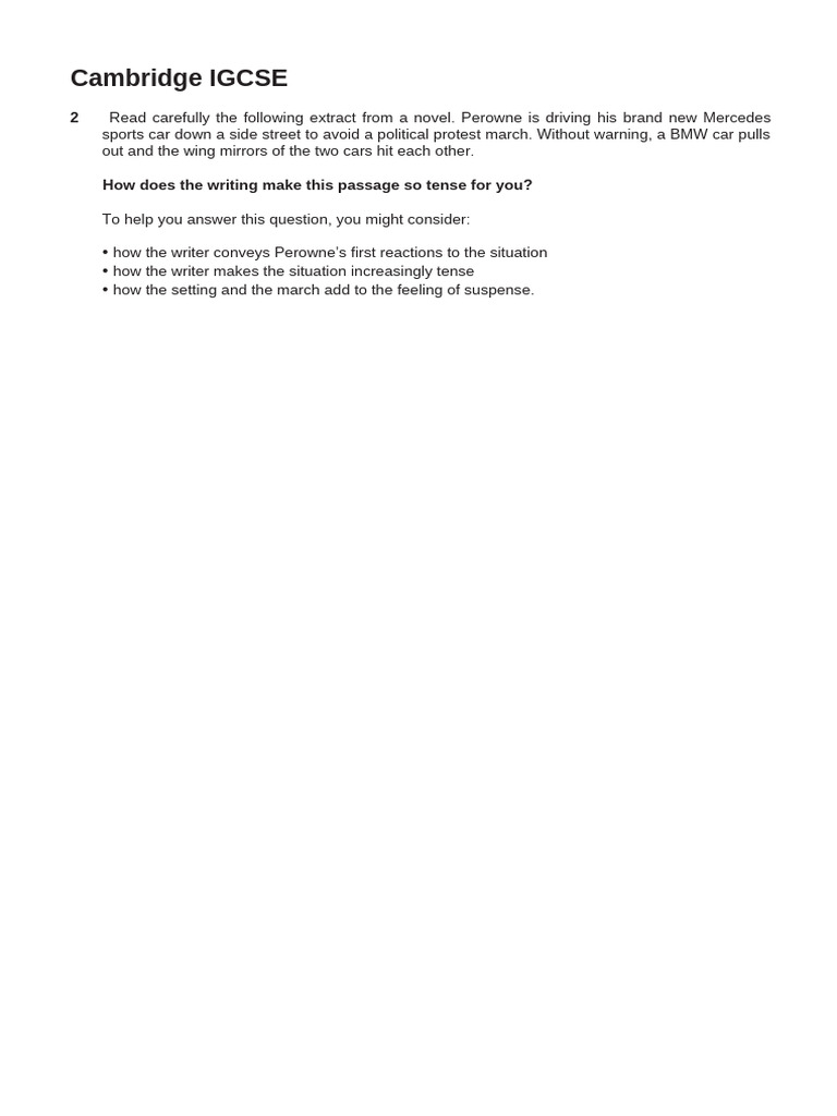 3ème Unseen Practice Text 0475 - w21 - QP - 41 2021 | PDF | Motor Vehicle