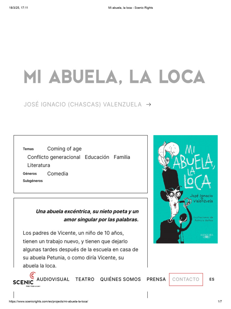 Mi abuela la loca: Resumen y personajes | PDF