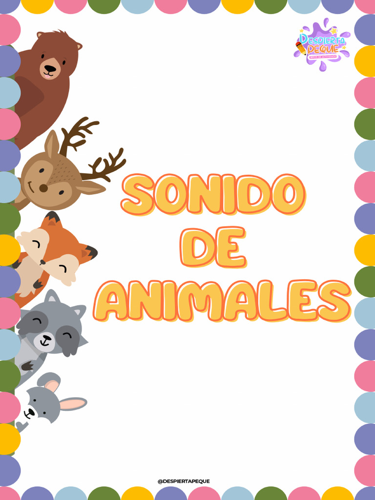 Mi Primer Libro de Estimulación - Sonido de Animales | PDF