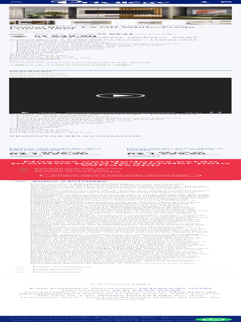 Painel Bless 1.6 Off WhiteFreijó – LUKALIAM – Privilége Home & Decor – Rio da Janeiro | PDF ...