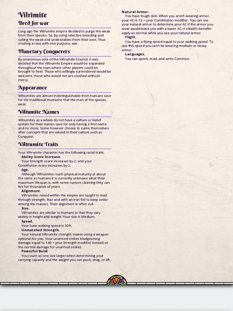 Viltrumite Armor and Traits Overview | PDF