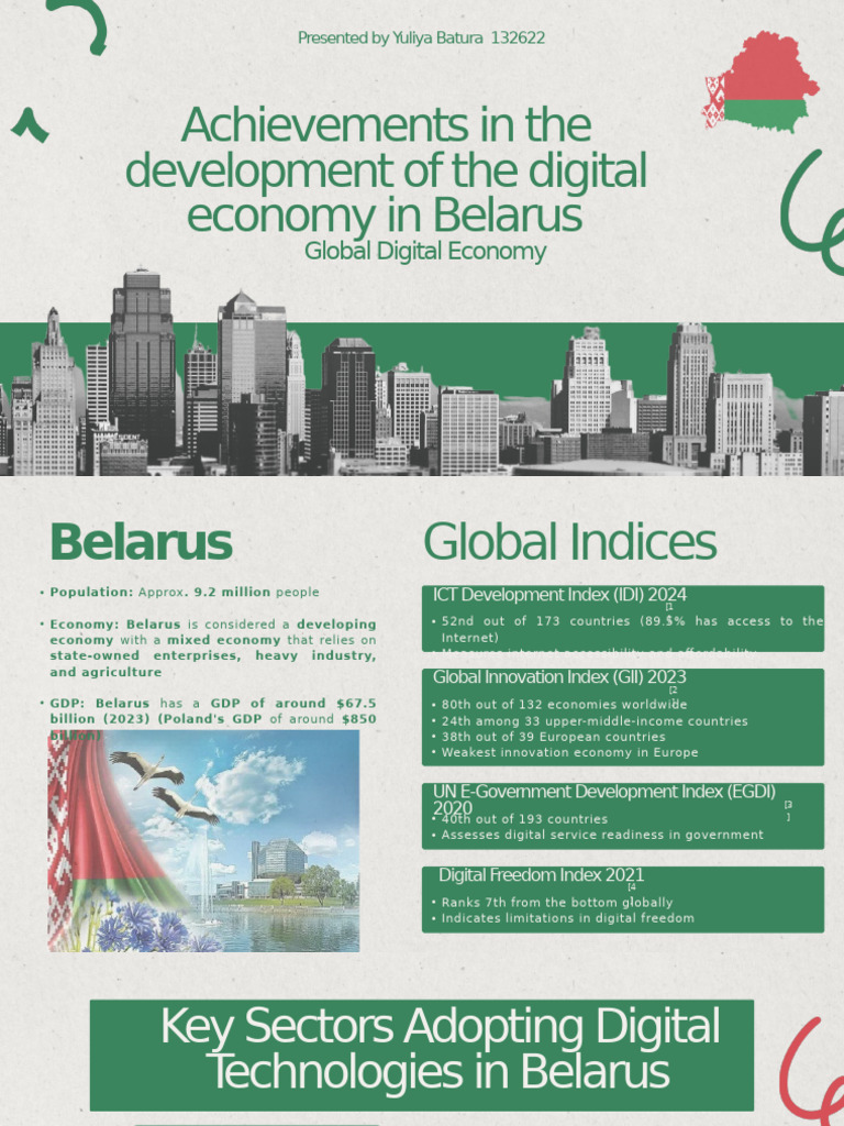 Achievements in The Development of The Digital Economy in Belarus | PDF | Identity Document ...