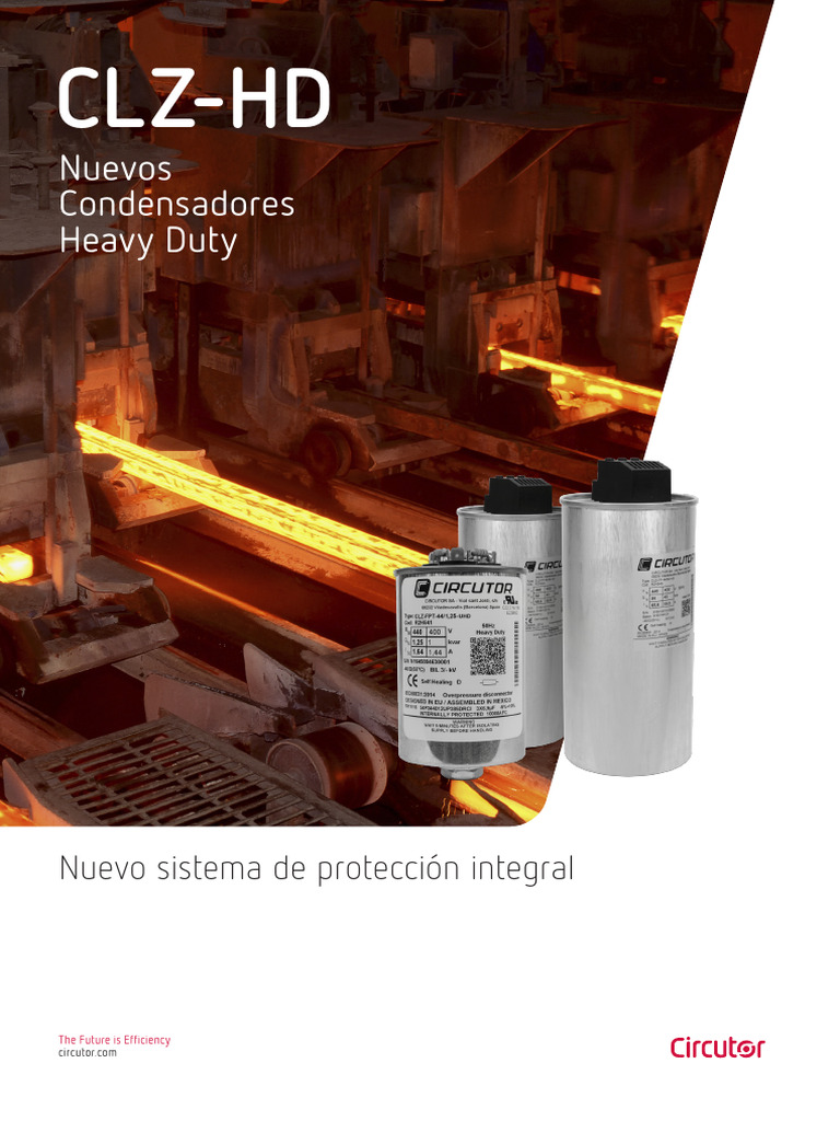 Catálogo de Capacitores Circutor DP - CLZ-HD - ES | PDF | Resistor | Condensador