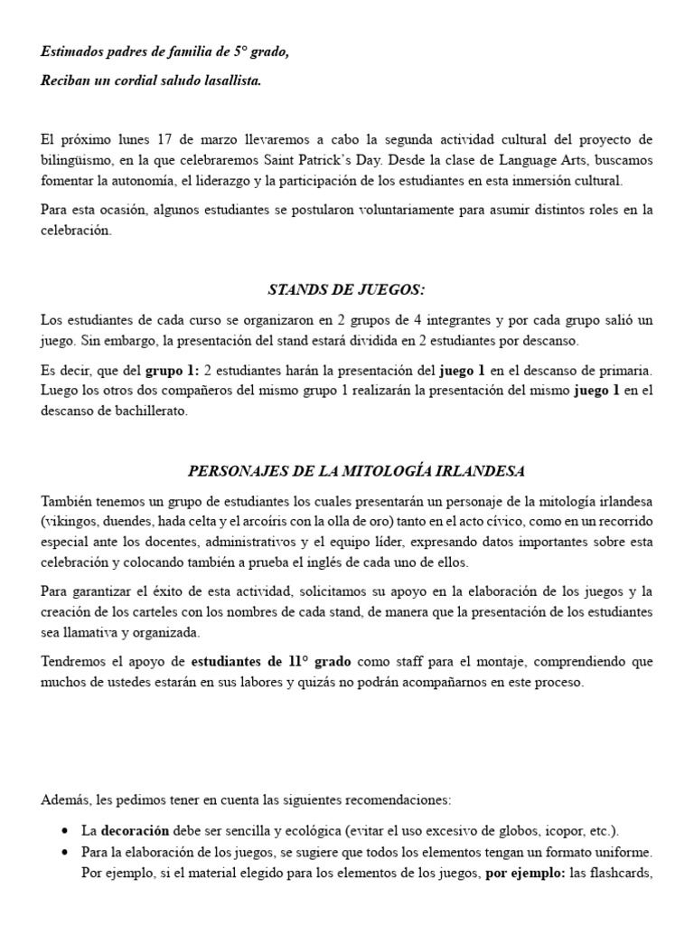 Shamrock Trivia Challenge! | PDF