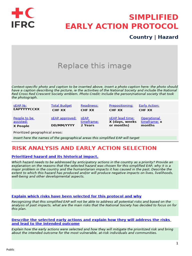 Updated Simplified EAP Template | PDF | Emergency Management | Disaster ...