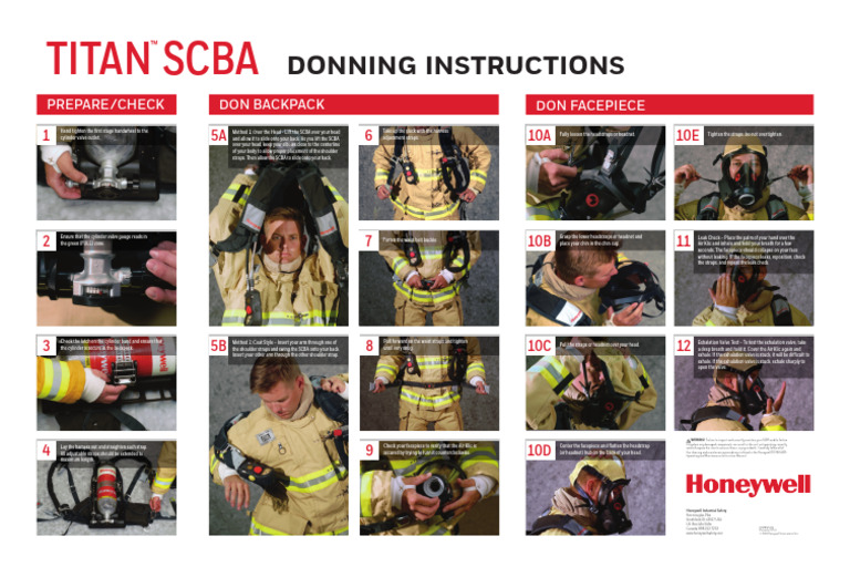 HS Honeywell Titan Scba Niosh Titan Scba Donning Poster en New | PDF ...