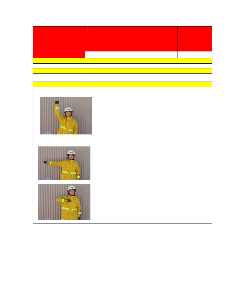 Firefighters Hand Signals | PDF