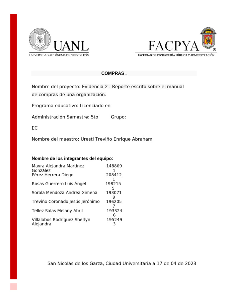 EV2_COMPRAS_EQ3 | PDF | Responsabilidad social corporativa | Business