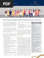 Code On Occupational Safety 2020 | PDF | Employment | Occupational ...