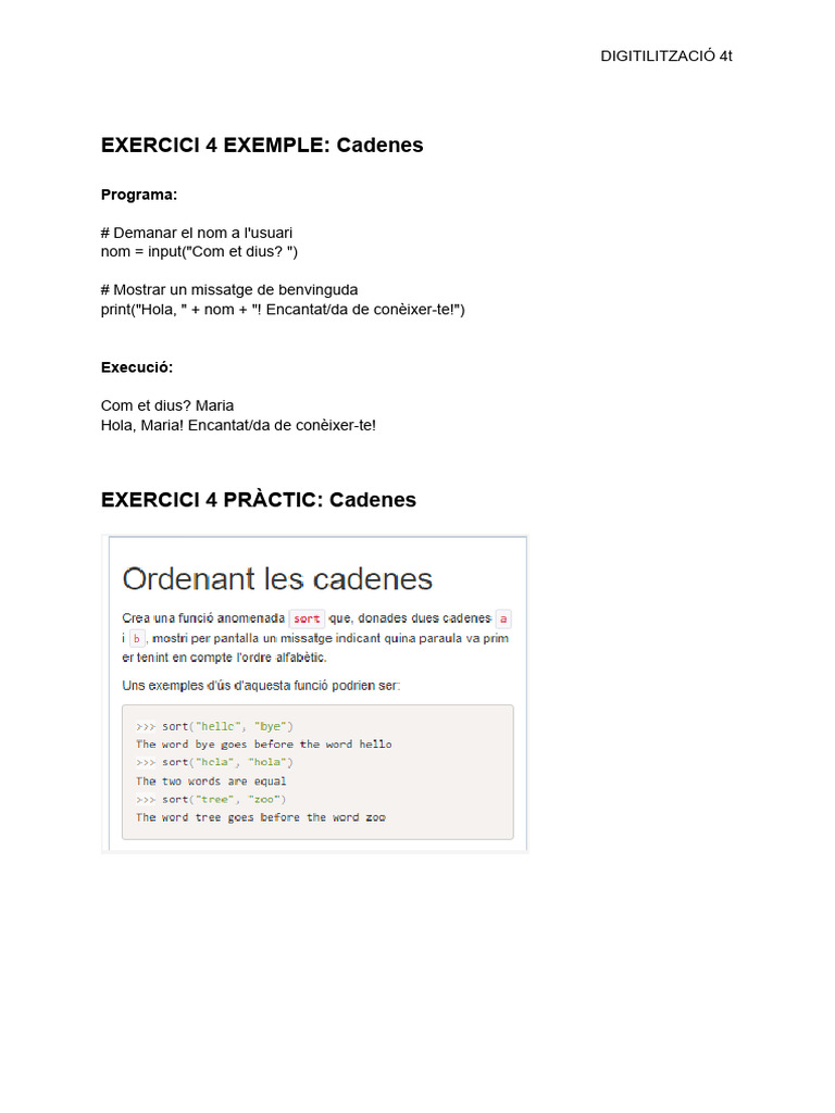 EXERCICI 4_ Cadenes | PDF