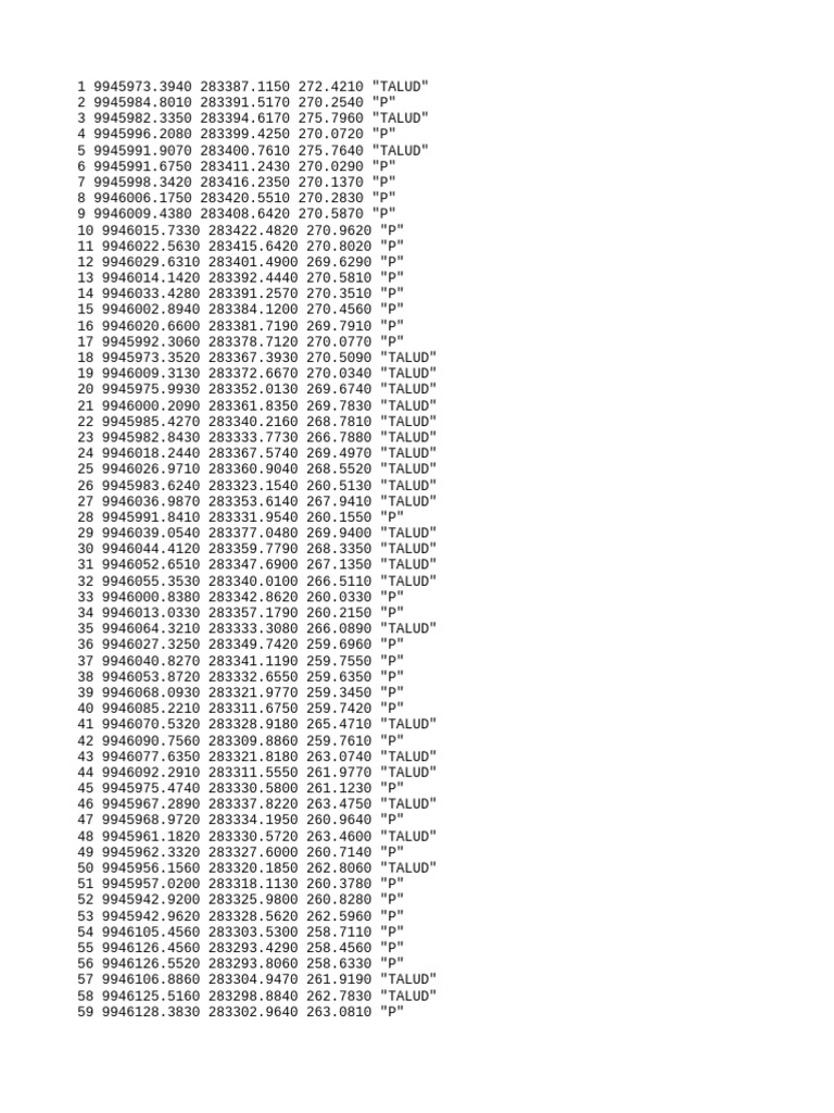 Puntos Pnezd 18 Enero | PDF